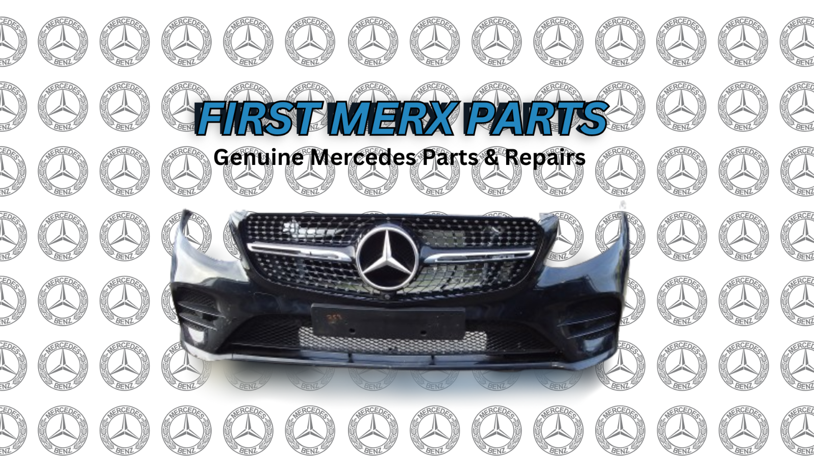 MERCEDES BENZ GLC W253 COMPLETE FRONT BUMPER 2015-2019 (BLACK) – First ...